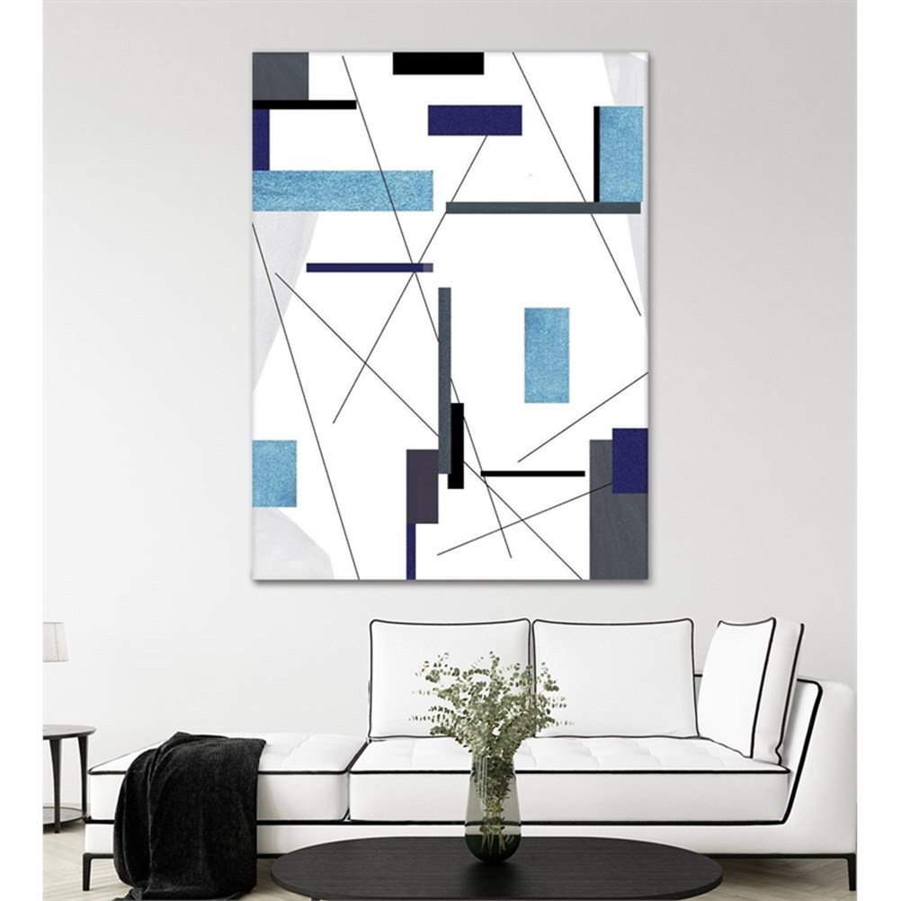 Giant Art 72x54 AvantGarde-II Fine Art Giant Canvas Print in White ...