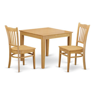 3 Pc Table And Chairs Set - Dinette Table And 2 Dining Chairs ...