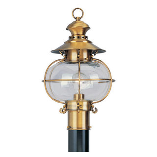 Harbor Outdoor Post Head, Bronze - Beach Style - Post Lights - by Livex ...