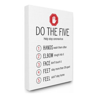 Five Cleanliness Steps Coronavirus Sick Safety Sign, 1-Piece, 16x20, 24 ...