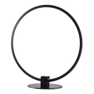 Kenroy 32888BL LED Table Lamp, Aurora Collection, Black Finish - Modern ...