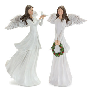 Angel, 2-Piece Set - Traditional - Holiday Accents And Figurines - by ...