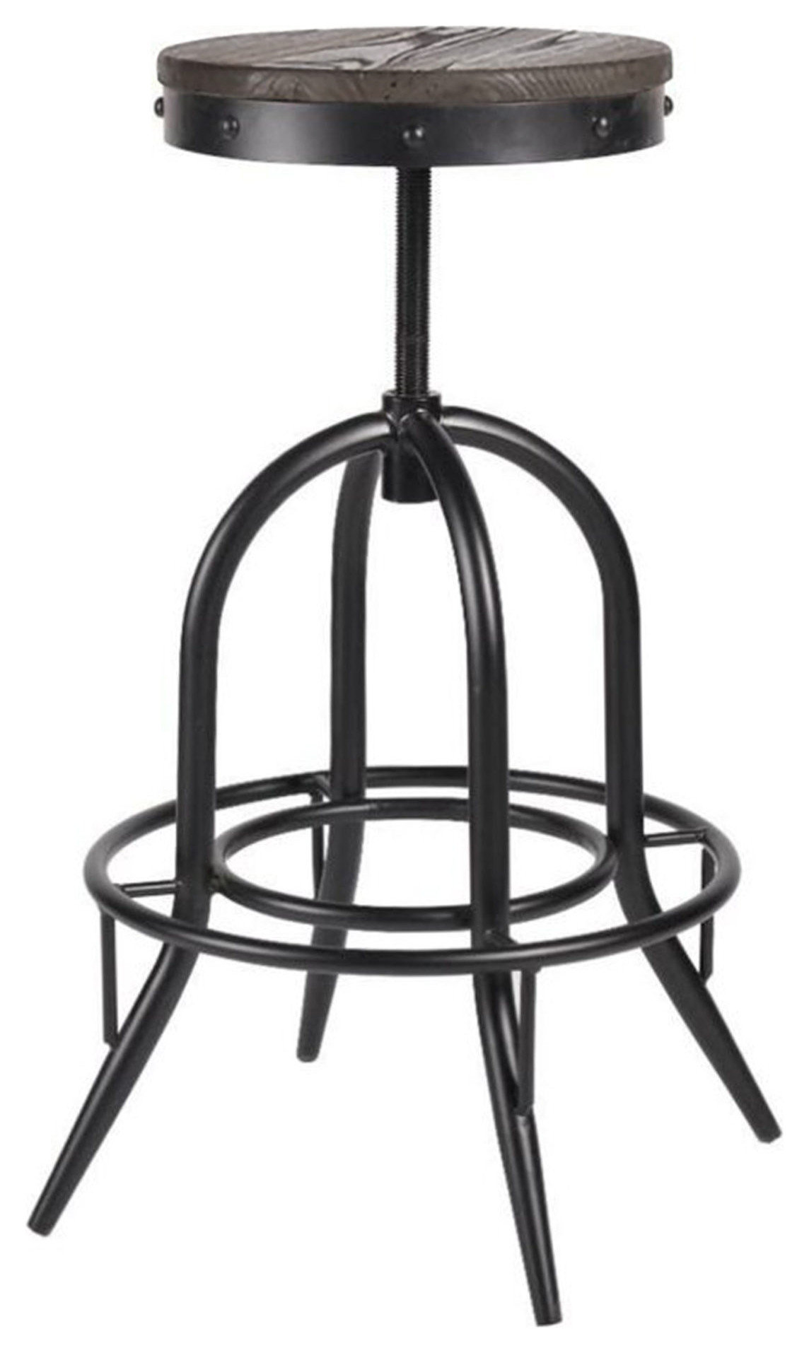 Black Stool - Industrial - Bar Stools And Counter Stools - by AFB Decor ...