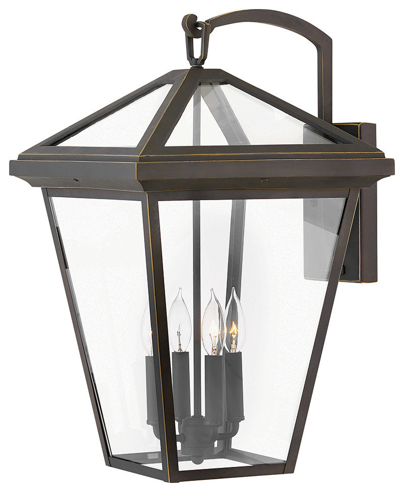 Hinkley 2568OZ Extra Large Wall Mount Lantern, Dark Bronze, Light Bronze - Transitional ...