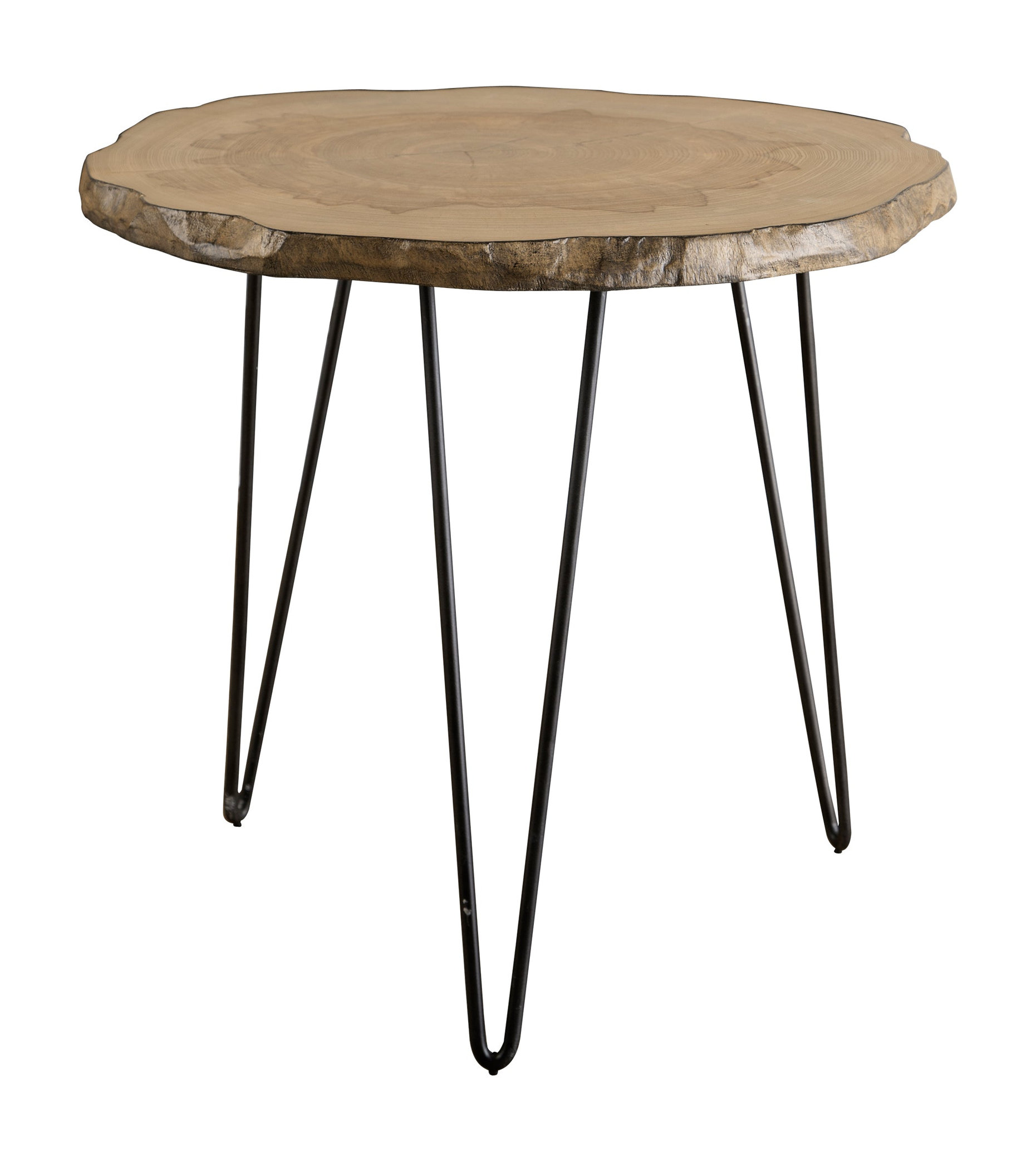 Uttermost Runay Wood Slab Side Table - Midcentury - Side Tables And End ...