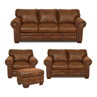 American Furniture Classics 8500 20s Buckskin 4 Piece Sleeper Set