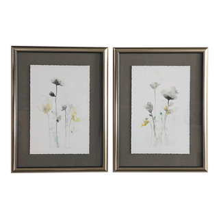 Uttermost 2-Piece Stem Illusion Floral Art Set - Transitional - Prints ...