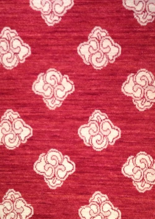 Clouds Red Tibetan Rug, 2'x3', 2'x3' - Contemporary - Area Rugs - by ...