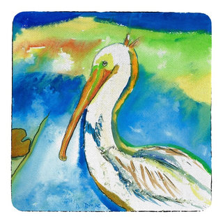 White Pelican Coaster - 3 Sets of 4 (12 Total), 4 inches x 4 inches ...