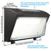 80W LED Wall Pack, Commercial Outdoor Lighting, 5000K Daylight ...