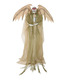 Lifesize Animatronic Reaper With Wings, Lights and Sound - Traditional ...