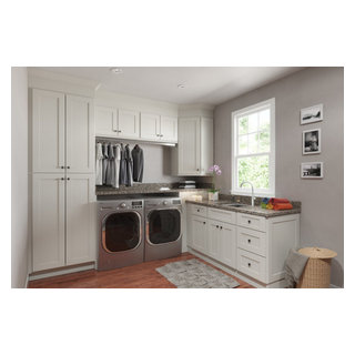 Shaker Laundry Room | Cabinet Design & Install | Driggs, ID ...
