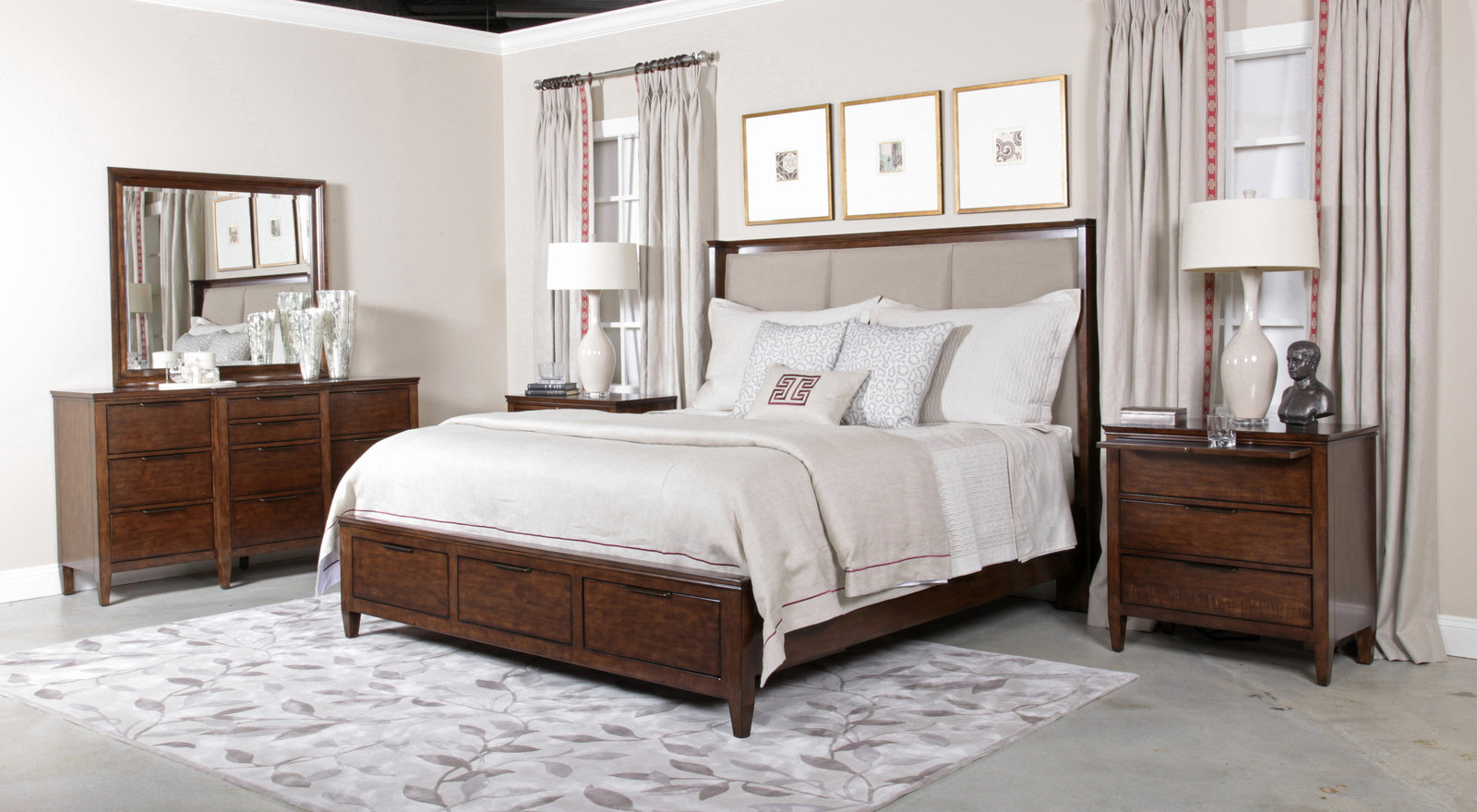 Kincaid Elise Solid Wood Spectrum Queen Storage Bed, Amaretto, Queen ...