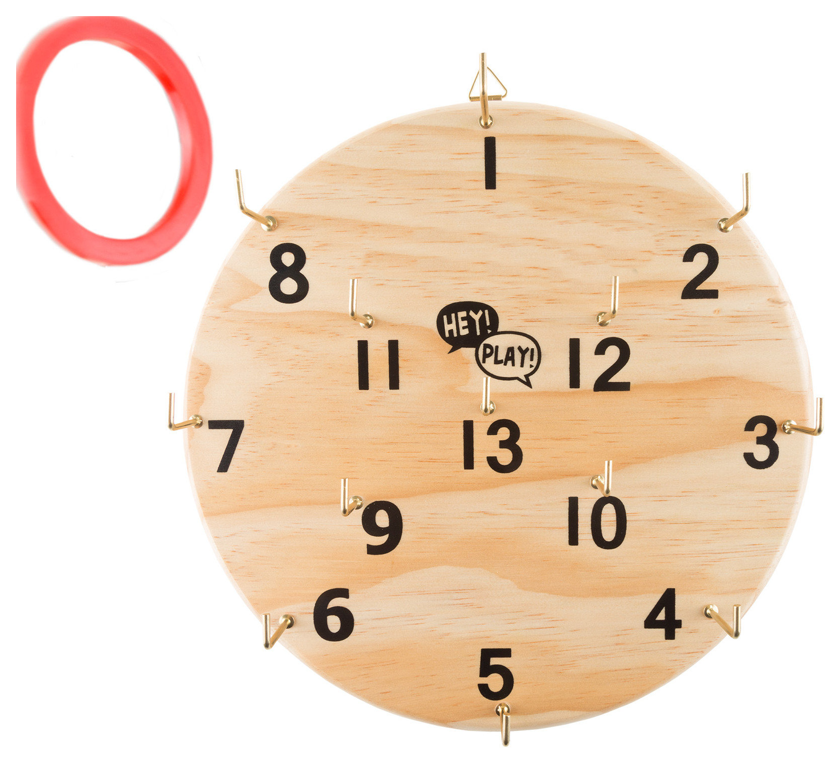 Hook Ring Toss Game Set for Outdoor or Indoor Play, Safe Alternative to ...