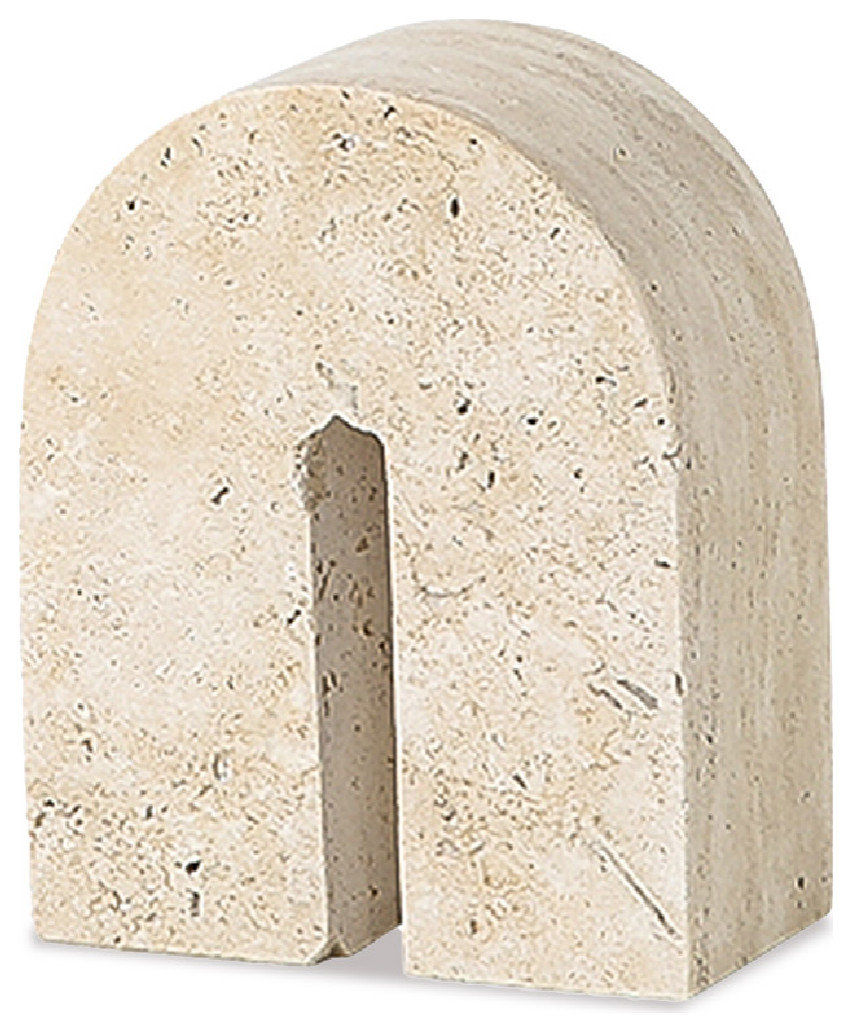 Beige Travertine Arched Sculpture, Liang & Eimil Dolmi, Small ...