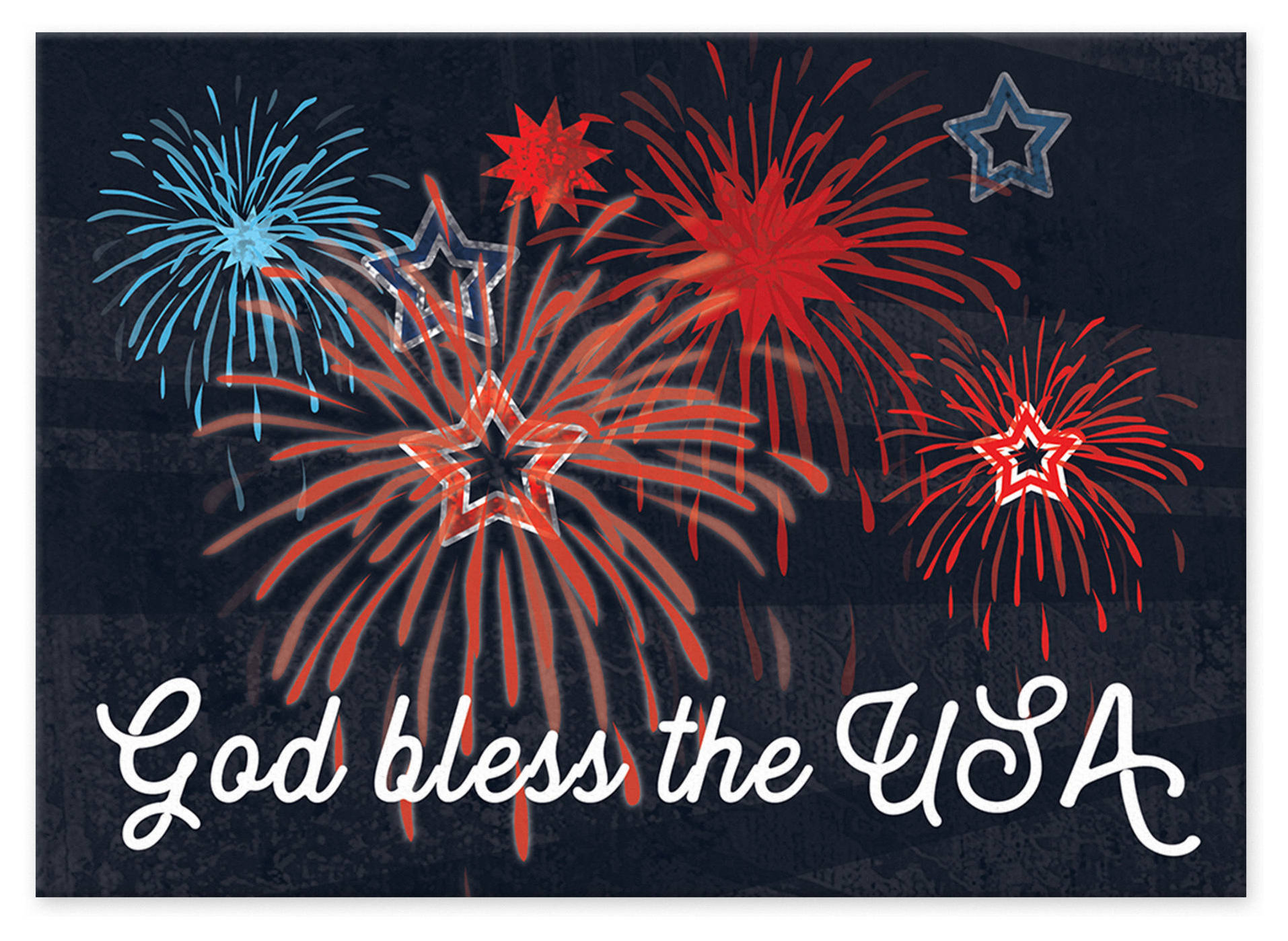 God Bless the USA 5x7 Tabletop Canvas - Contemporary - Decorative ...