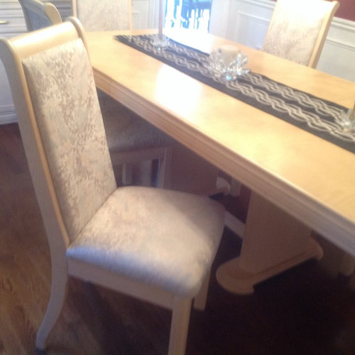 90's dining room set needs modernizing!