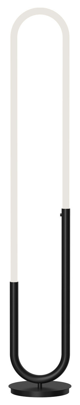 Huron Floor Lamp, Black, 8.75"Dx52.25"H, 8.75"Dx52.25"H - Modern ...