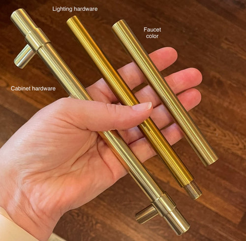 Is it ok to mix different brass colors in a kitchen?