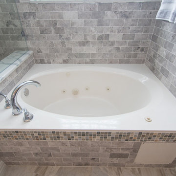 75 Ceramic Tile Bathroom with a Hot Tub Ideas You'll Love - October ...