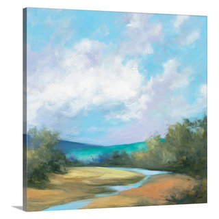 Hedgerow II Wrapped Canvas Art Print, 30"x30" - Contemporary - Prints ...