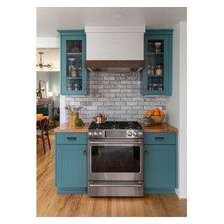 Coastal Teal Kitchen - Seattle - by Kirk Riley Design | Houzz