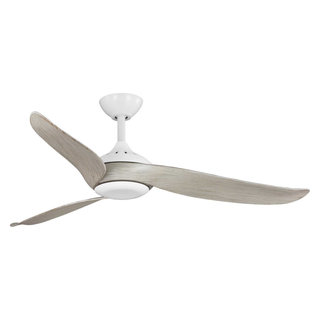 Conte 52" Ceiling Fan, Satin White - Transitional - Ceiling Fans - by Lampclick | Houzz
