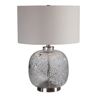 Brushed Nickel 1-Light Table Lamp, Storm Collection, 17.000 ...