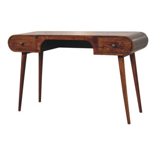 Artisan Furniture Solid Wood Chestnut London Arch Writing Desk ...