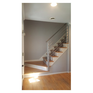 Line Railing - Modern - Staircase - New York - by Acadia Stairs | Houzz