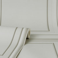 Distinctive Grey Square Panel Wallpaper, Bolt - Transitional ...