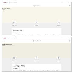 Difference between Simply White and Moonlight White