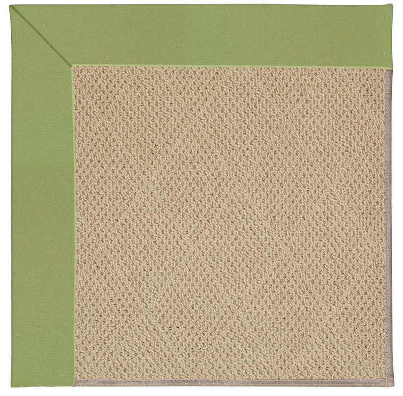 Zoe-Cane Wicker Machine Tufted Rectangle Rug, Green, 2'x3 ...