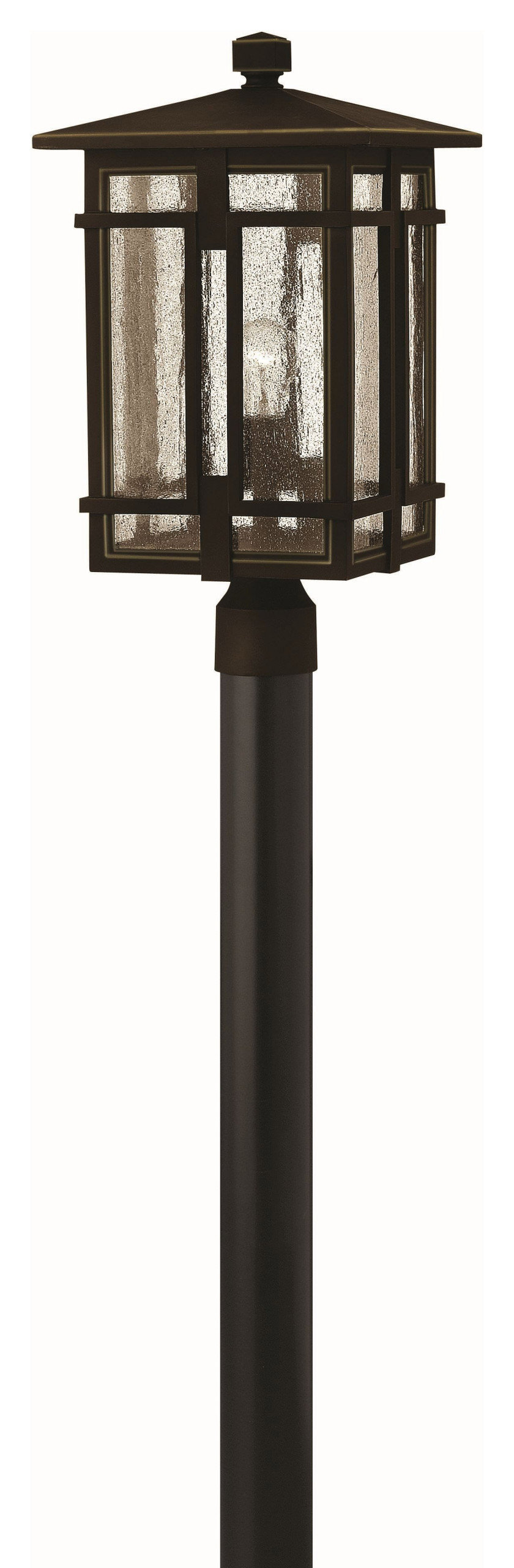 1 Light Outdoor Post Mount in Craftsman Style - 11 Inches Wide by 20.5 ...