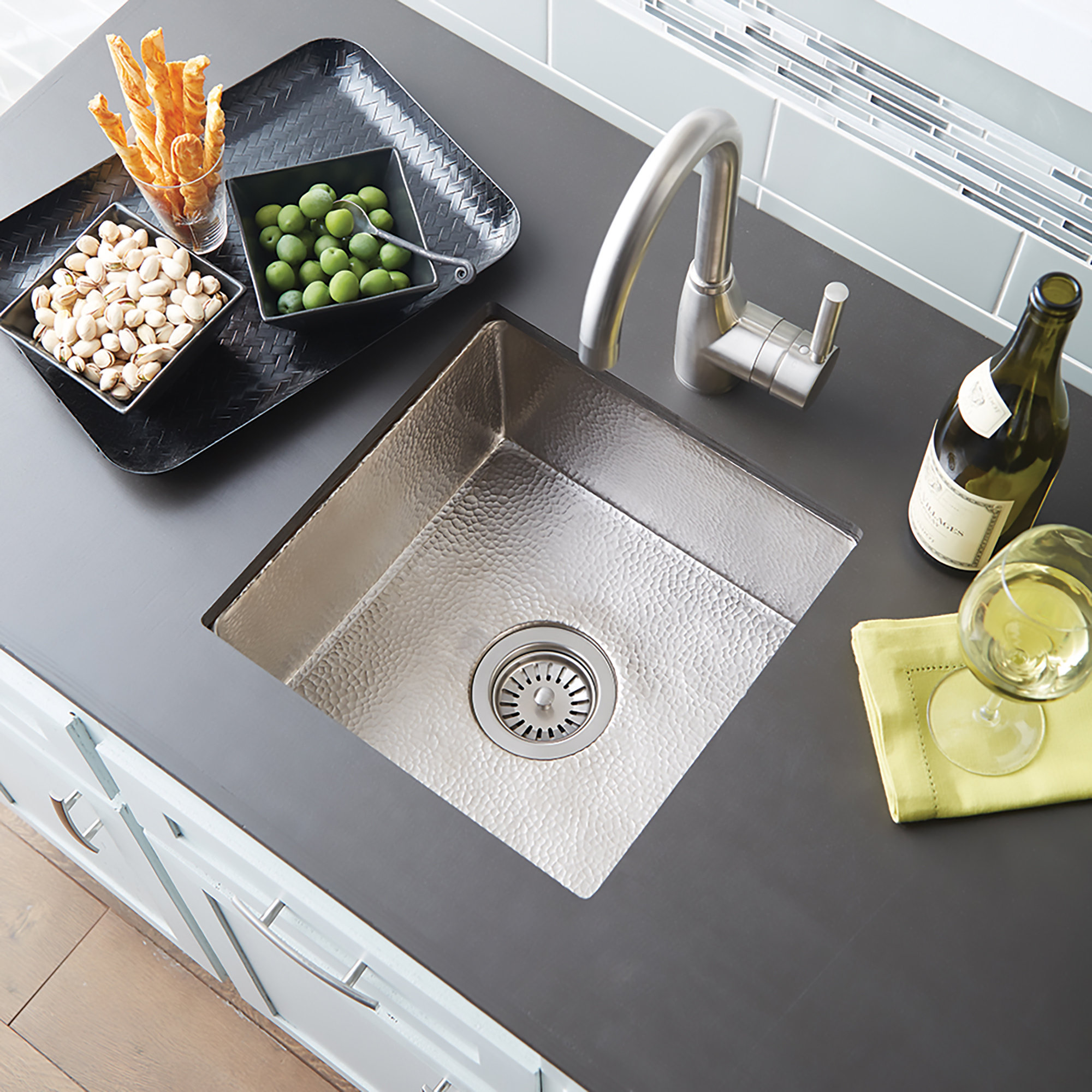 Cantina in Brushed Nickel - Contemporary - Bar Sinks - by Blue Bath | Houzz