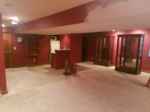 Basement with weird floor plan