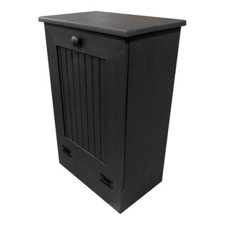 Wooden Trash Bin - Traditional - Trash Cans - by Sawdust City, LLC | Houzz