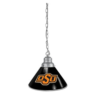 Holland Oklahoma State University Pendant Light - Chrome Fixture ...
