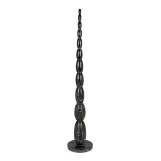 Freia Wood Cinder Black Sculpture - Contemporary - Decorative Objects ...