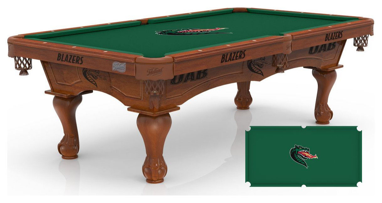 Holland University of Alabama Birmingham Pool Table - Claw/Chardonnay ...