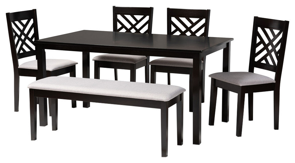 Bucknell Transitional 6-Piece Dining Set - Transitional - Dining Sets ...