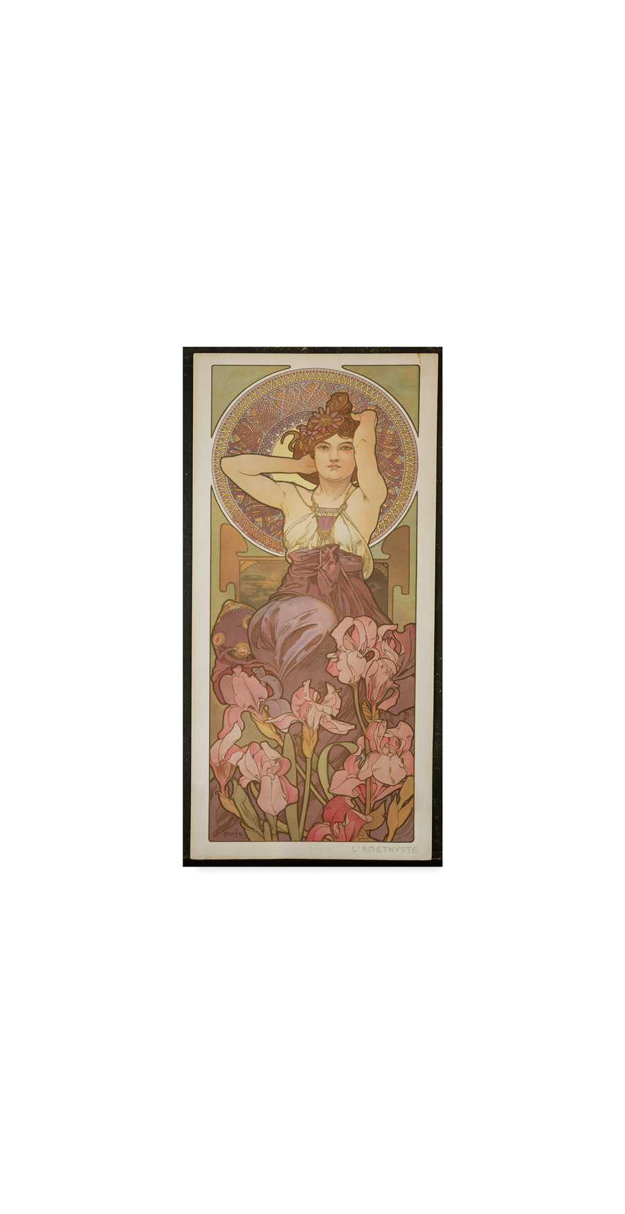 Alphonse Marie Mucha 'The Precious Stones: Amethyst, 1900' Canvas Art ...