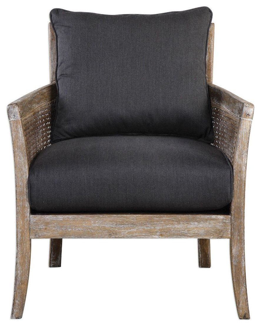 Uttermost Encore Dark Gray Armchair - Tropical - Armchairs And Accent ...