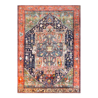 Machine Woven Silk Road Area Rug SKR-2301, 2'x3' - Mediterranean - Area ...