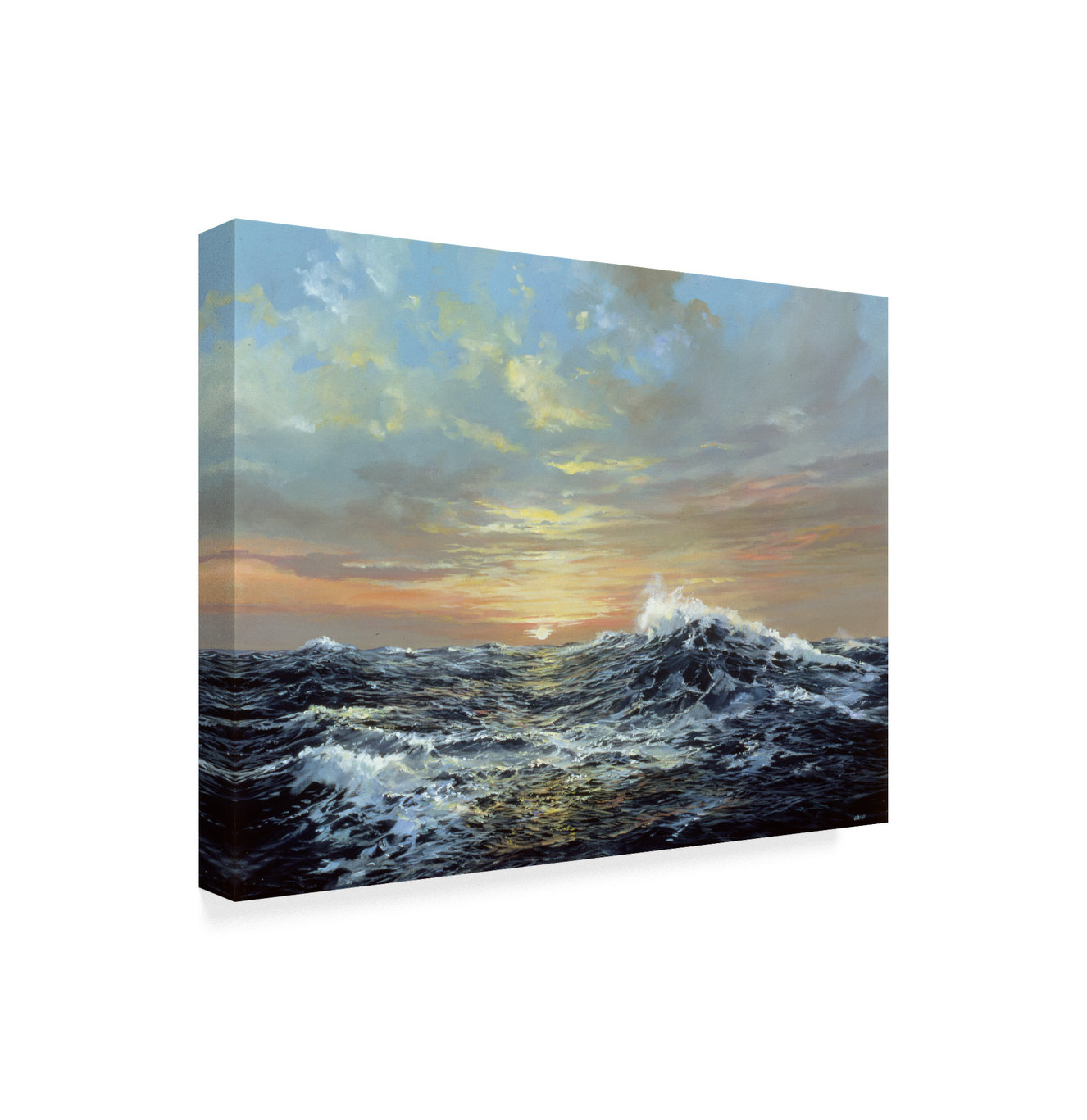 Jack Wemp 'The Endless Sea' Canvas Art, 24"x18" - Beach Style - Prints ...