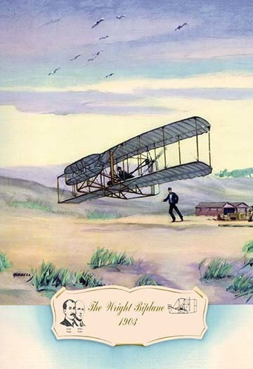 The Wright Biplane, 1903, 12" x 18" - Contemporary - Prints And Posters ...