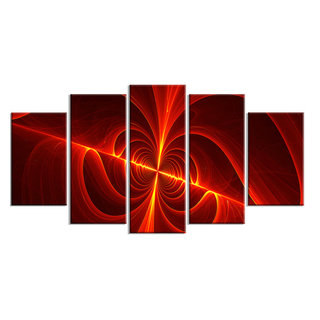 "Red Laser" Canvas Painting - Modern - Prints And Posters - by Design ...
