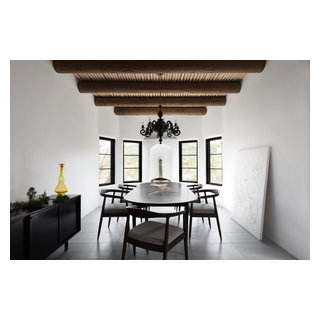 REIMAGINED PUEBLO-STYLE HOME - Southwestern - Dining Room - Albuquerque ...