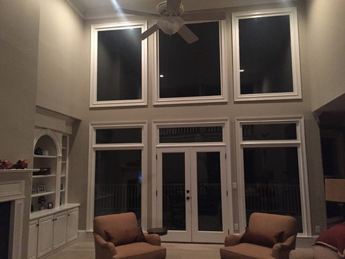 Large windows in family room