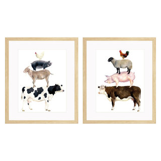 Balancing Act, 2-Piece Set - Farmhouse - Prints And Posters - by ...